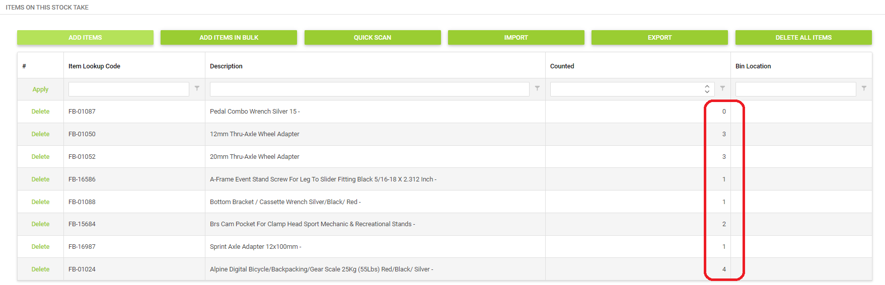 How do I create and complete a Stock Take / Inventory? - Citrus Lime