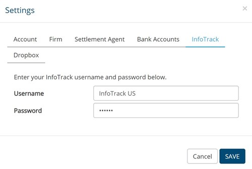 InfoTrack — Setting up your integration with Easysoft