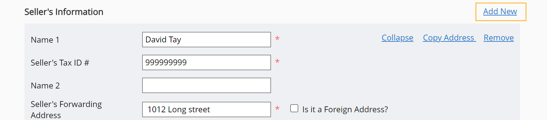 InfoTrack — How to file separate 1099-S forms for multiple sellers
