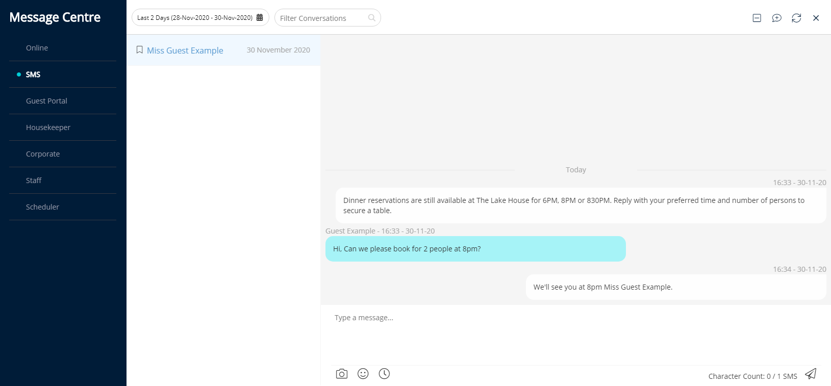 SMS Conversations — RMS Help Centre