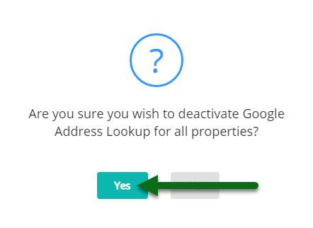 Deactivate Google Address Lookup — RMS Help Centre
