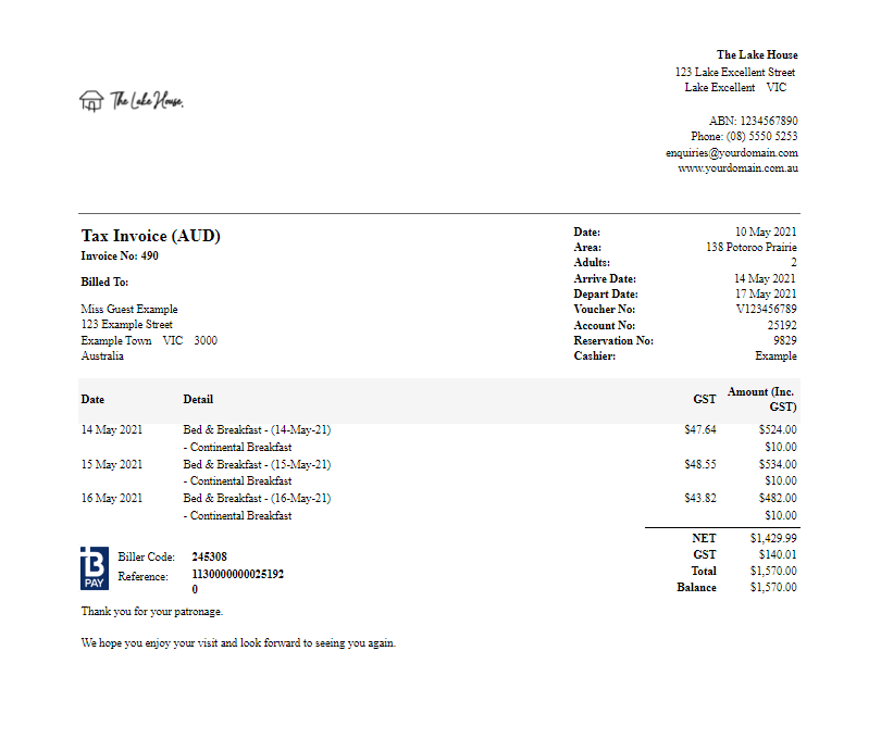 Reservation Screen Voucher Number — RMS Help Centre