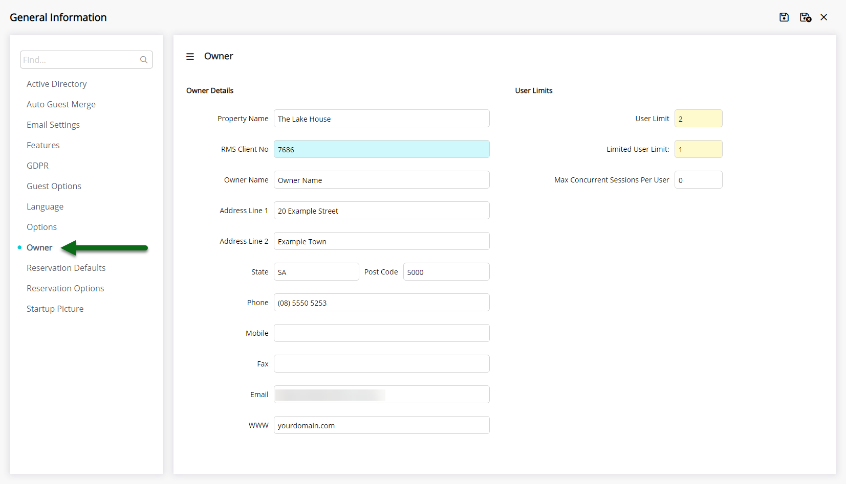 Maximum Concurrent User Sessions — Rms Help Centre 9203