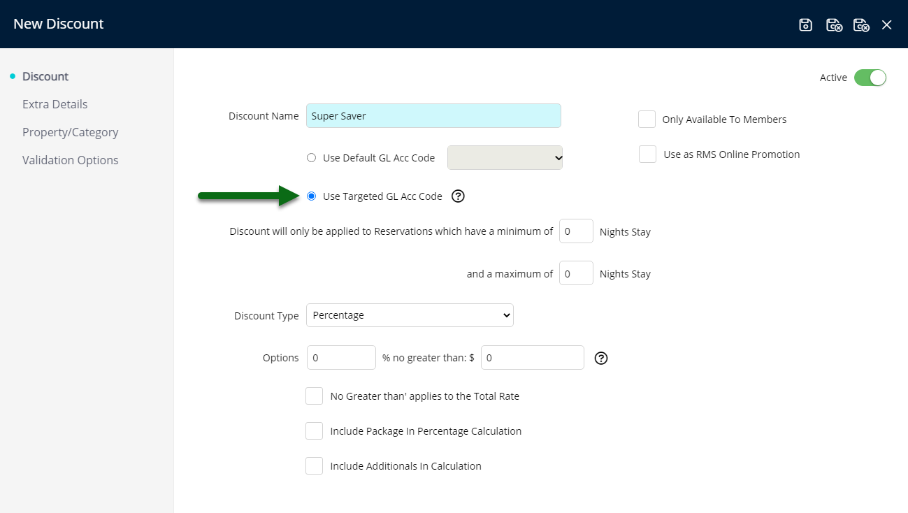 Discount — RMS Help Centre