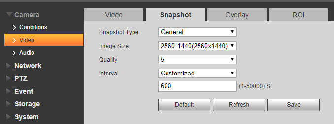 IC Realtime - IPC - Setting up Camera FTP Snapshot/Timelapse Storage