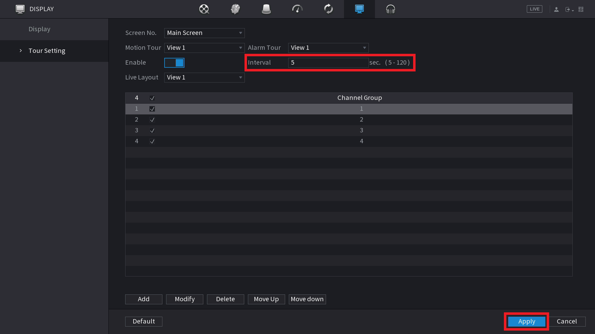 Setting up a Tour on a Recorder - Cornick