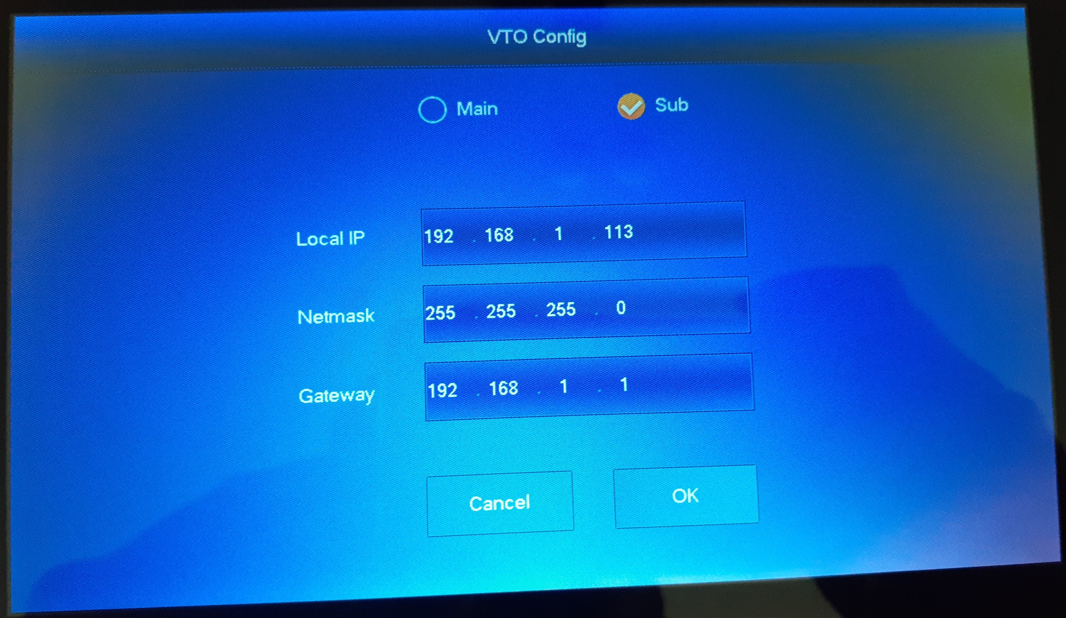 SIP Intercom Setup - Onekey Configuration - Cornick