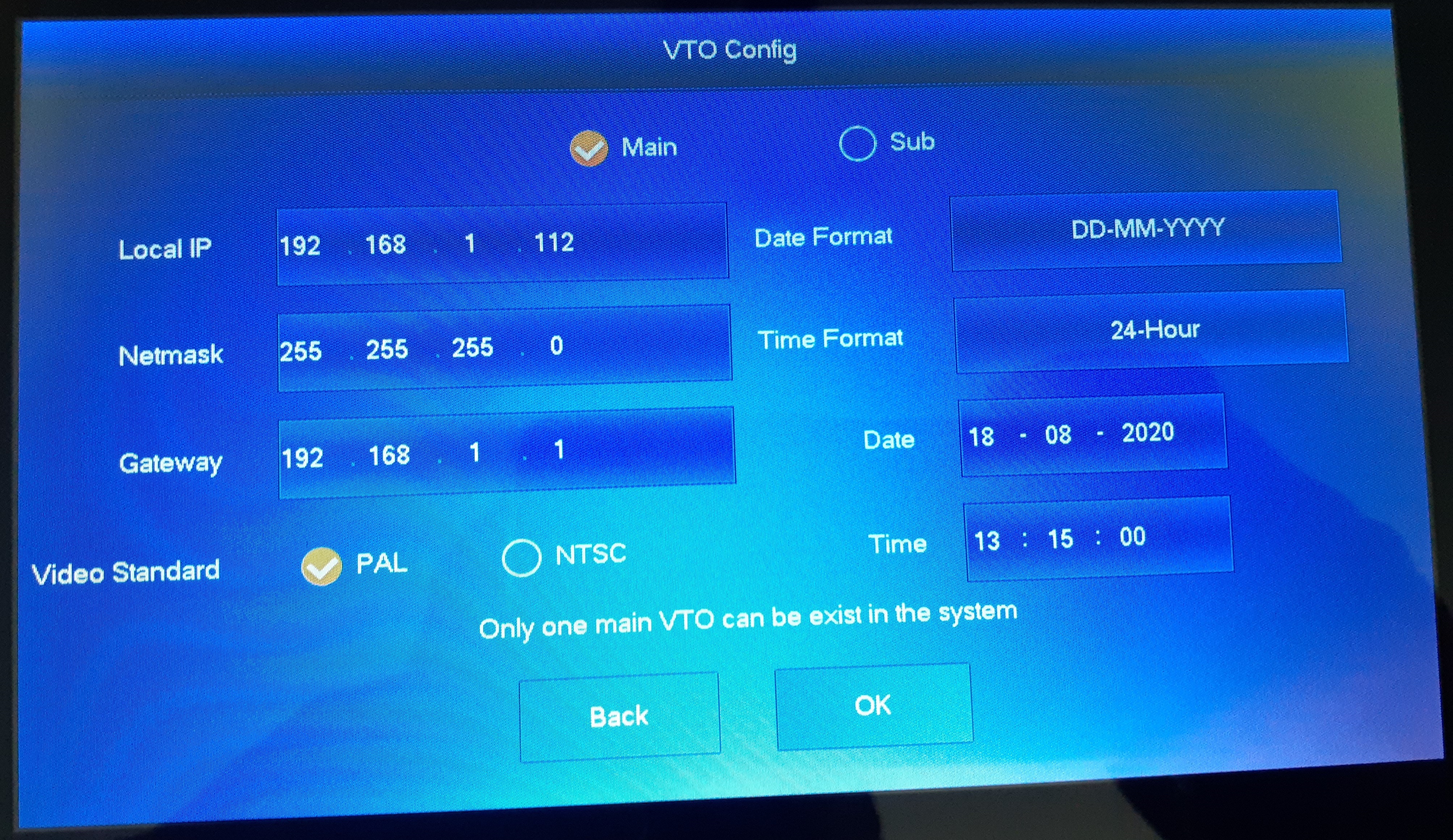 SIP Intercom Setup - Onekey Configuration - Cornick