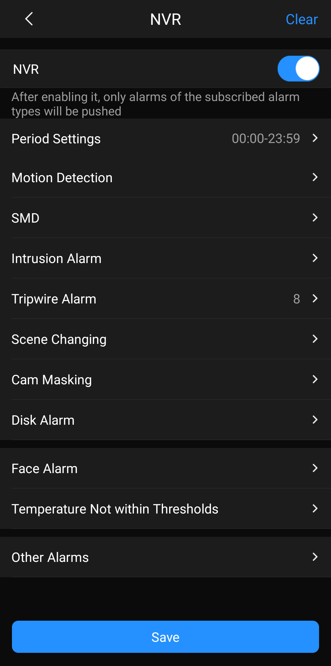IC Realtime - NVR - How to schedule Event Notifications