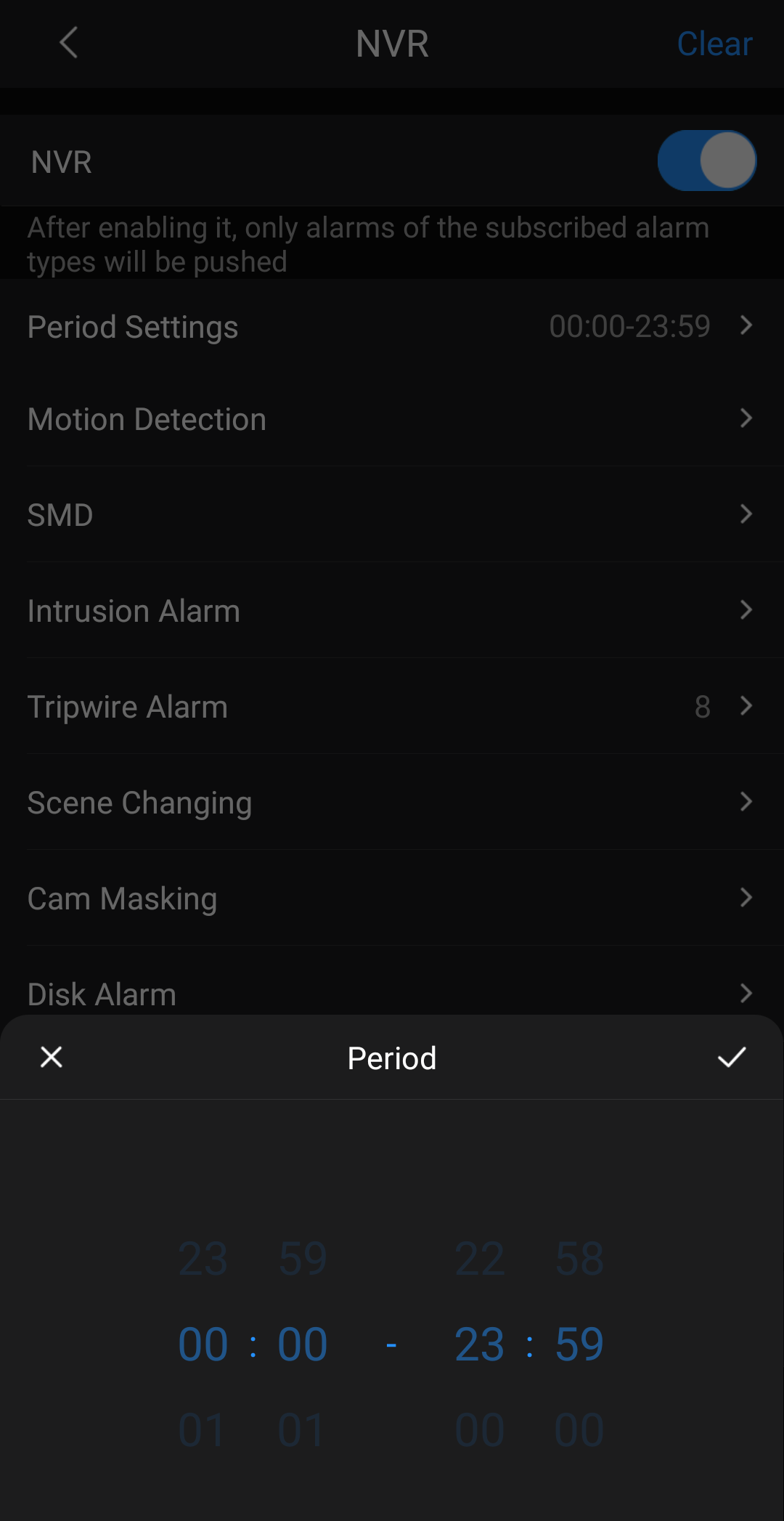 IC Realtime - NVR - How to schedule Event Notifications