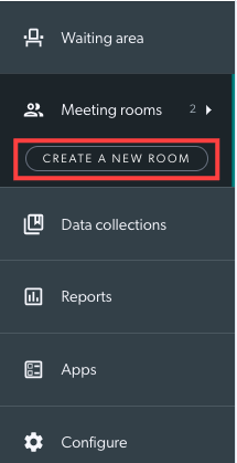 Create and delete meeting rooms and group rooms - Video Call