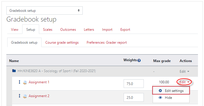 How to Display Letter Grades - Learning Technology Services