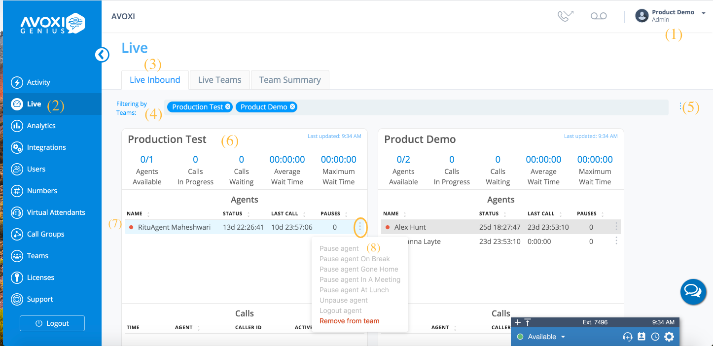 AVOXI — Supervisor Training ~ Module 3: Live Dashboards