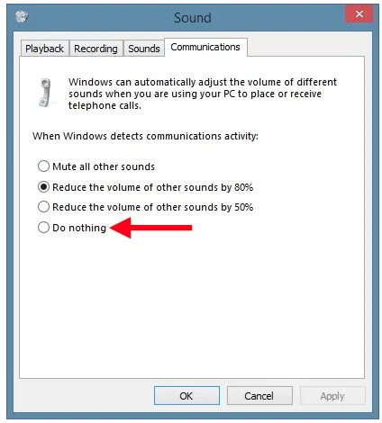 AVOXI — Windows automatically reducing my volume