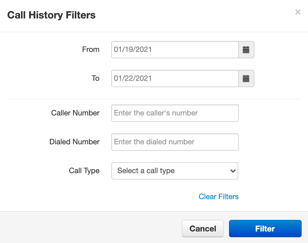 Access and export call history in Pilot Voice - Pilot
