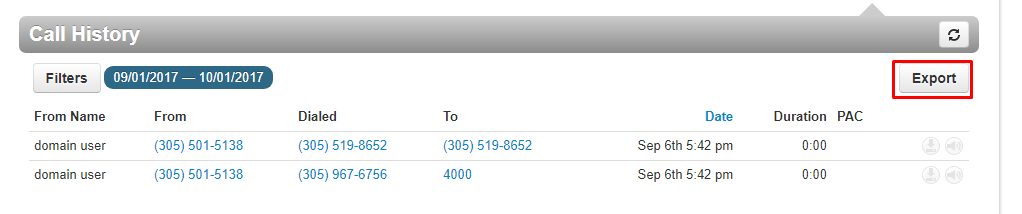 Access and export call history in Pilot Voice - Pilot