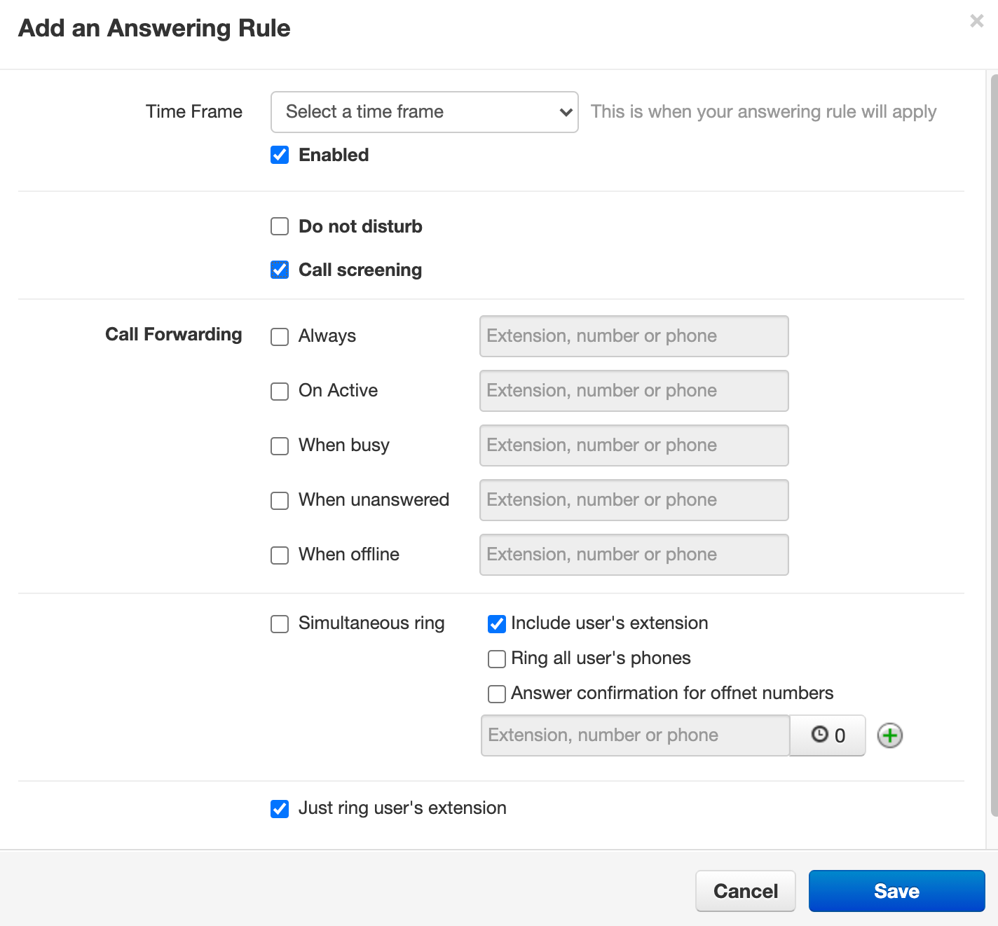 How to screen or block calls using answering rules in Pilot Voice - Pilot