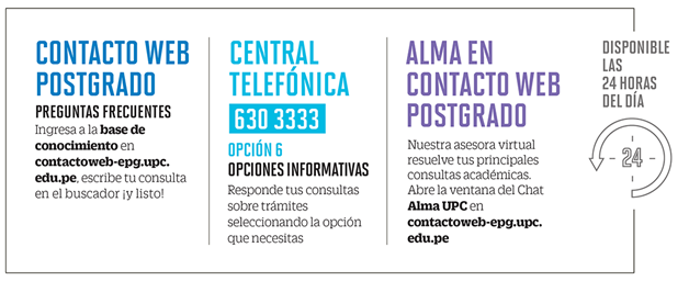 UPC - EPG — ¿Cuáles son los canales de atención para los estudiantes EPG