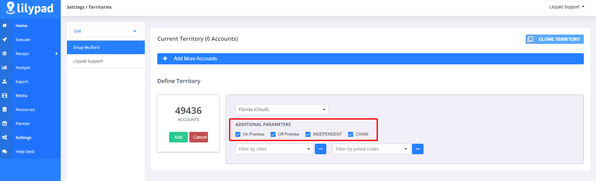 How To - Create A Territory - Lilypad