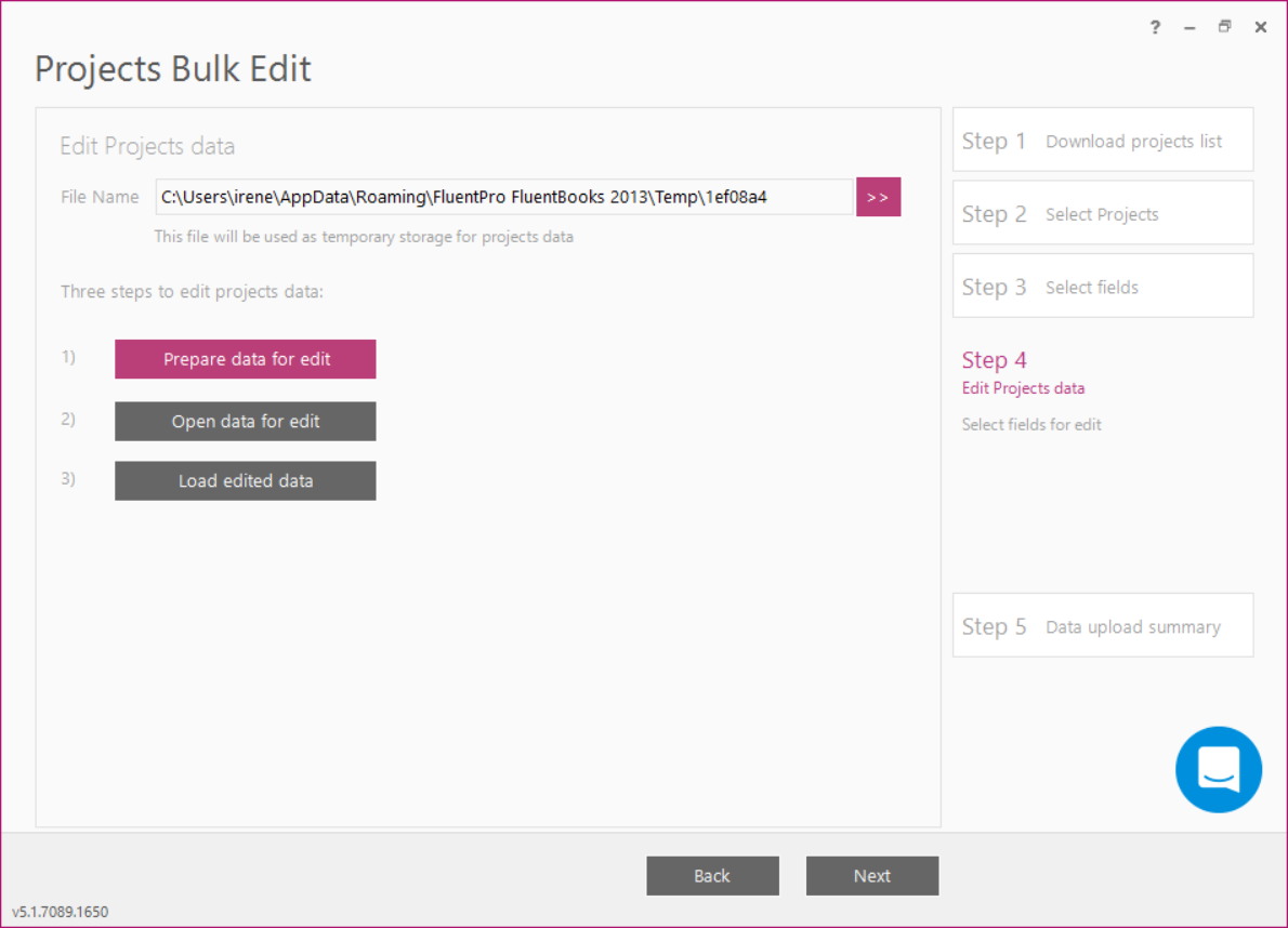 Projects Bulk Edit - FluentPro
