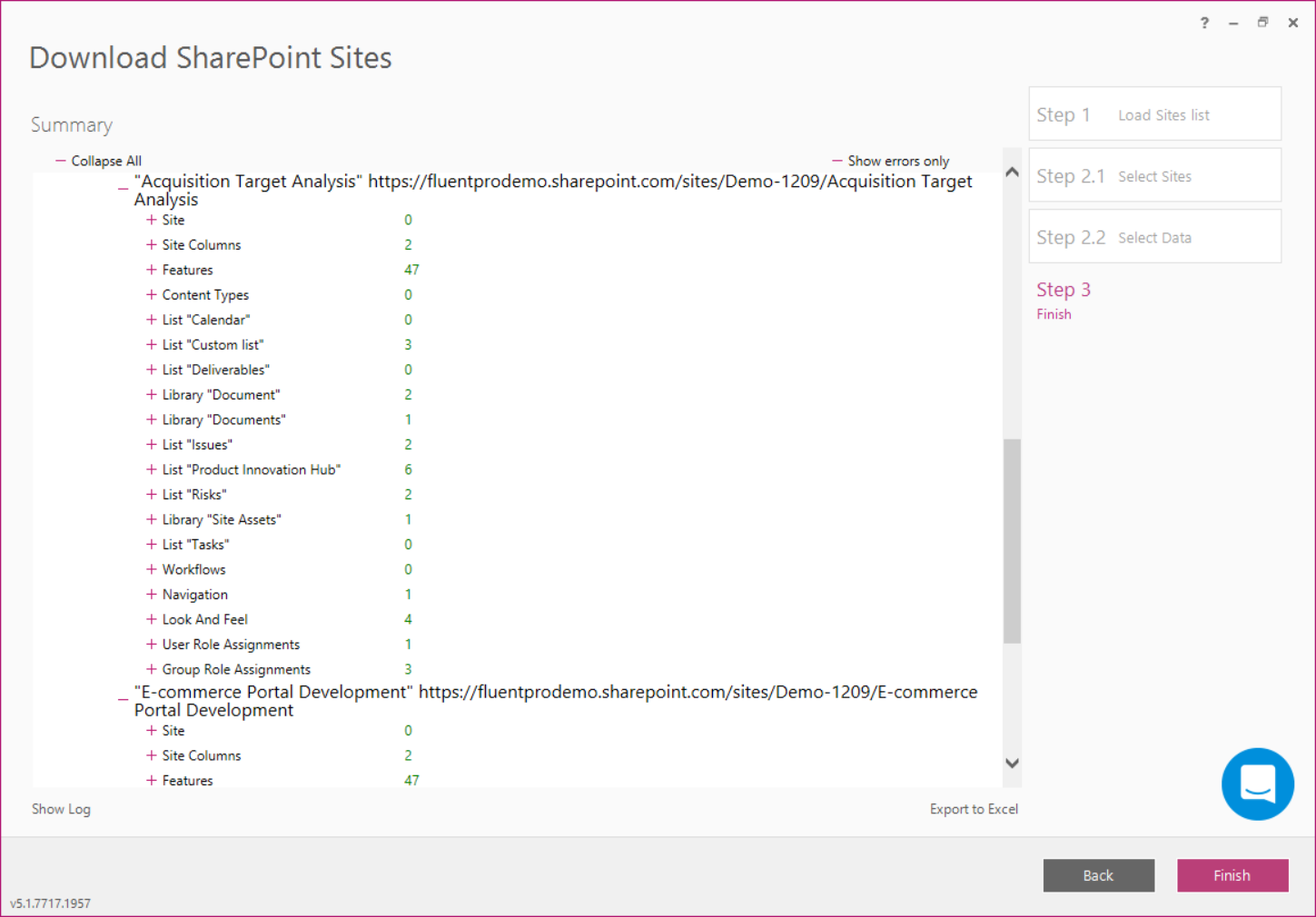 Download SharePoint Sites - FluentPro