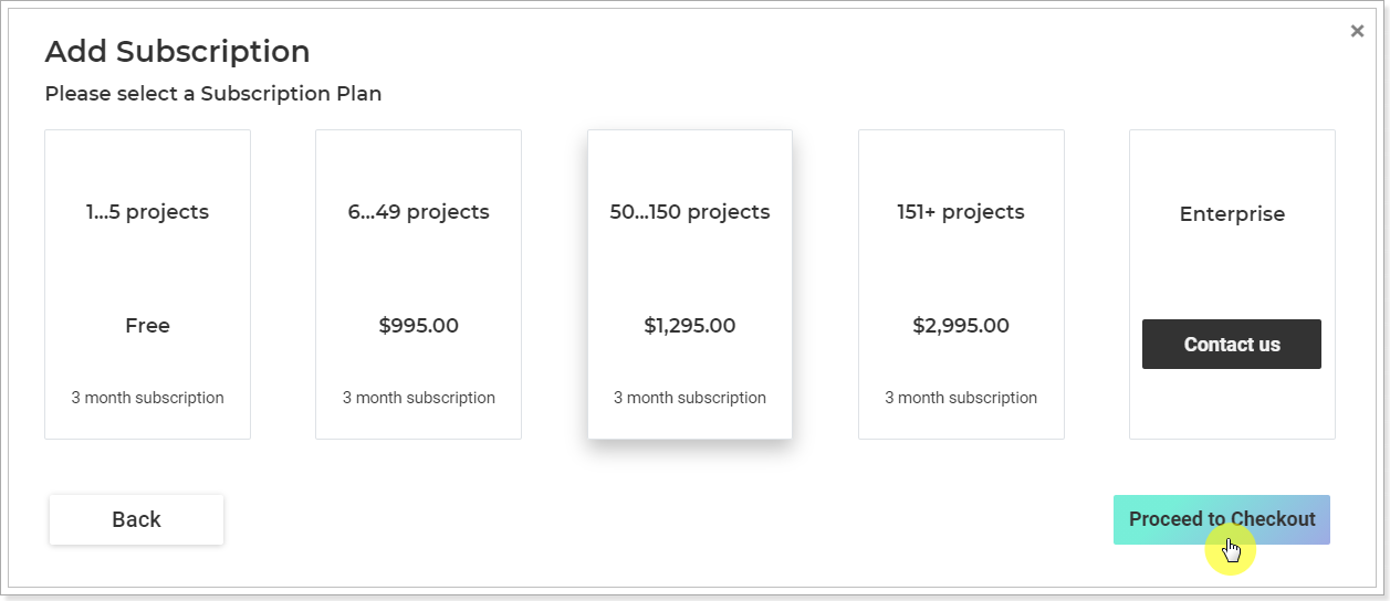 How To Add A Subscription To Project Migrator Fluentpro