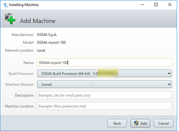 How can I update my SISMA machine to the new Build Processor version ...