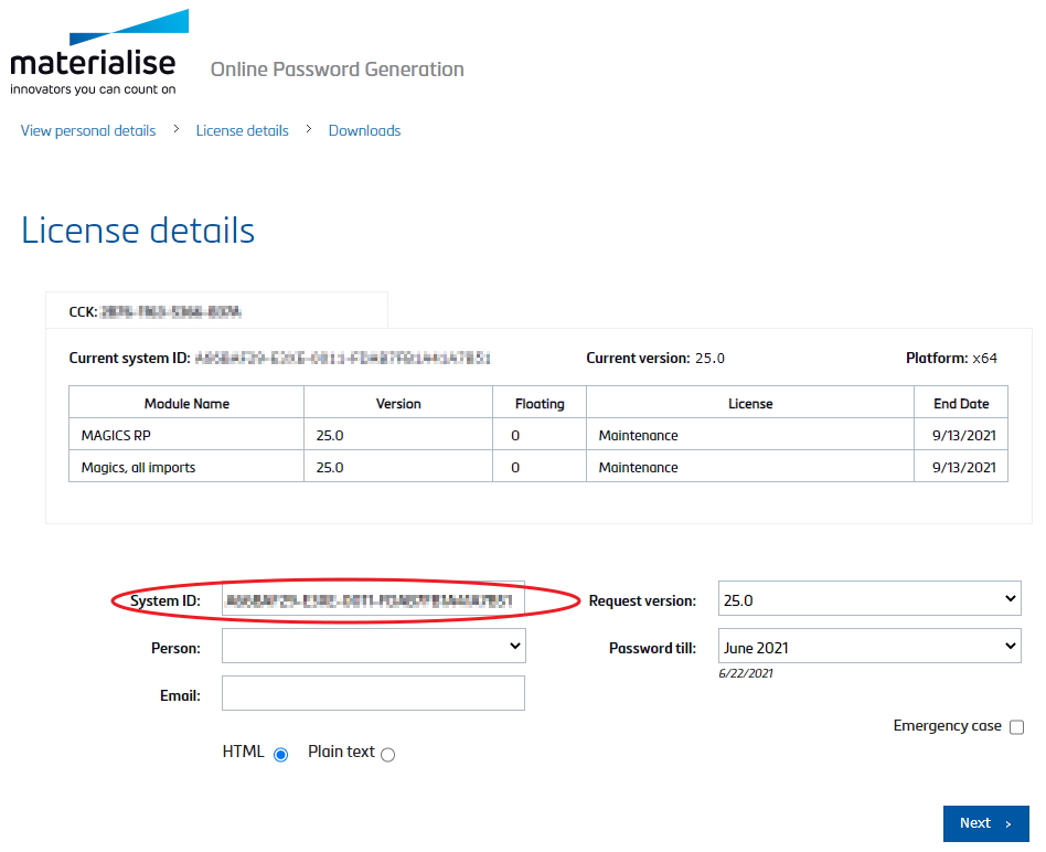 What should I do if my System ID changes? - Materialise Software Support