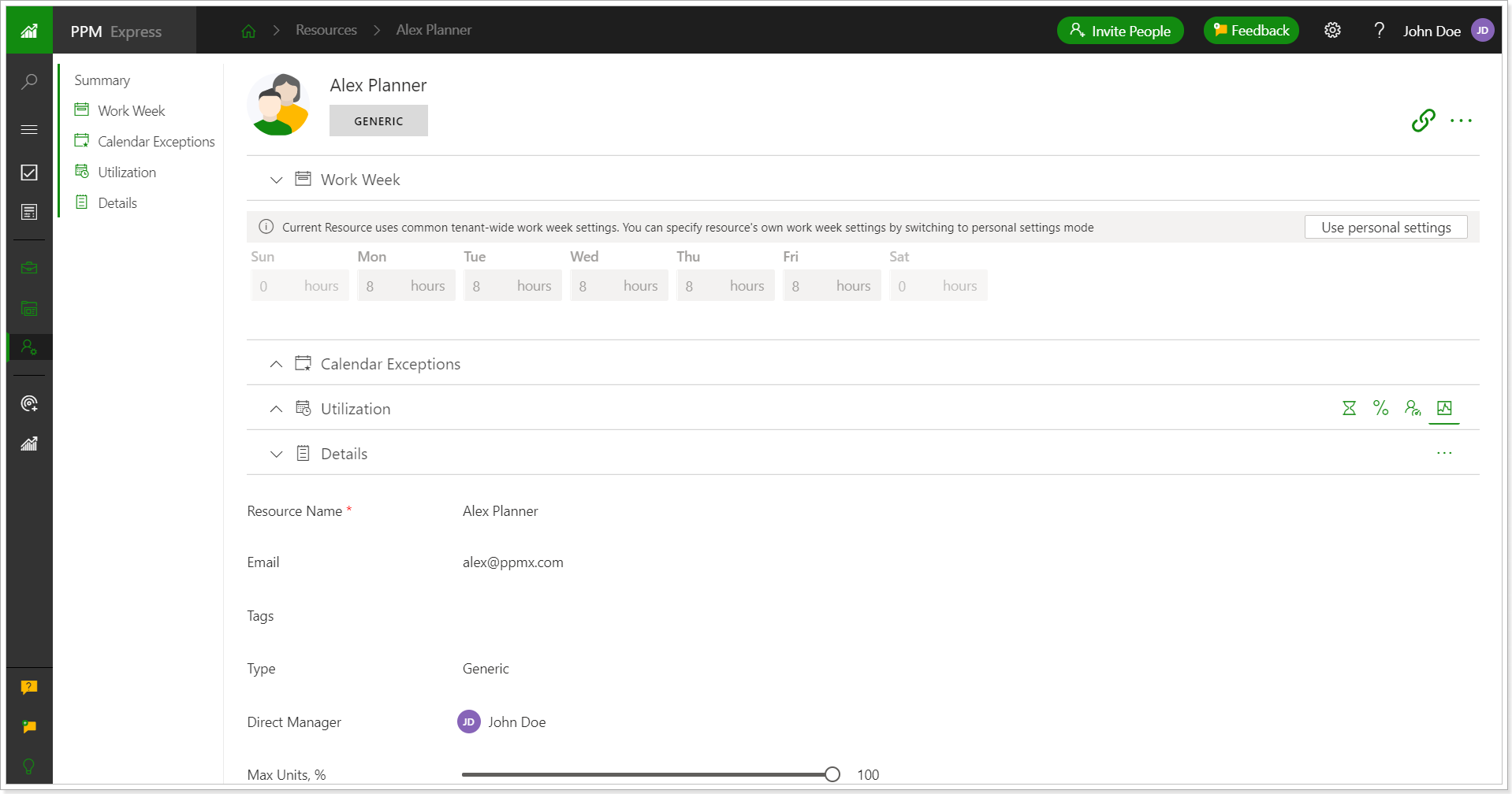 Creating and linking a resource - PPM Express