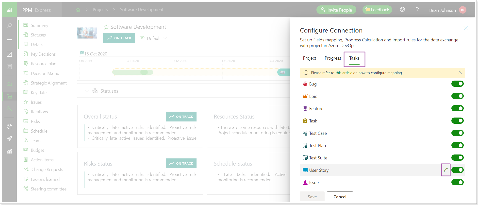 How to set up additional fields mapping between PPM Express and Azure ...