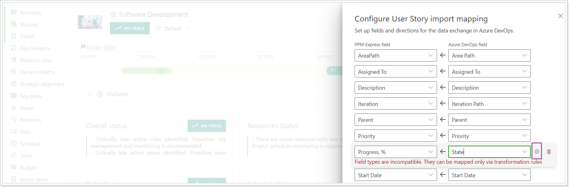 How to set up additional fields mapping between PPM Express and Azure ...