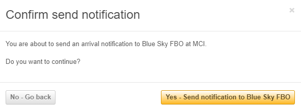FBO Notifications - Operator Users - FlightBridge
