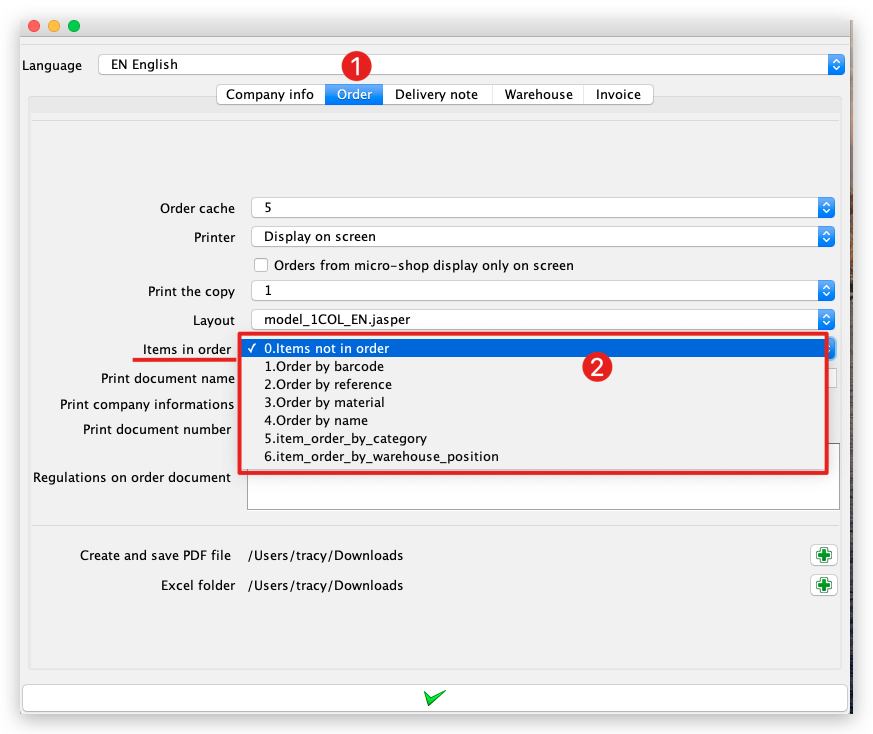 How to print out the order by reference? - MC App