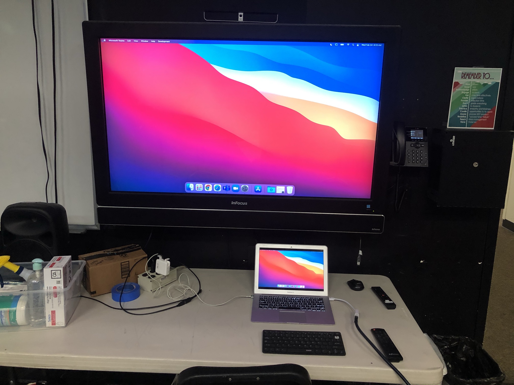 Project via InFocus Monitor in Fulton Blackbox - Wise, Overlake's ...