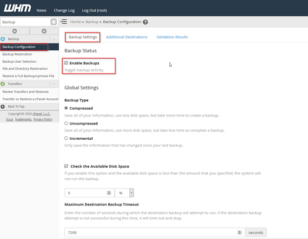 How to Backup WHM / cPanel to NEO Object Storage - Biznet Gio Nusantara