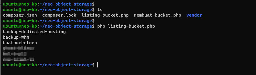 Neo Object Storage Management Using PHP - Biznet Gio Nusantara