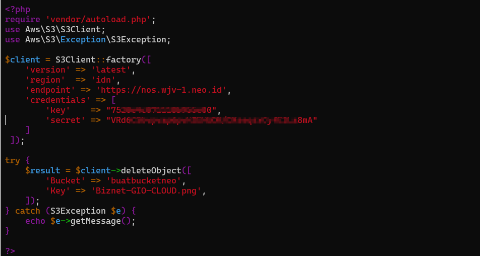 Neo Object Storage Management Using PHP - Biznet Gio Nusantara
