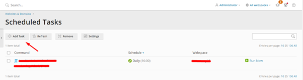 Implementasi Schedule Task pada Control Panel Plesk - Biznet Gio Nusantara