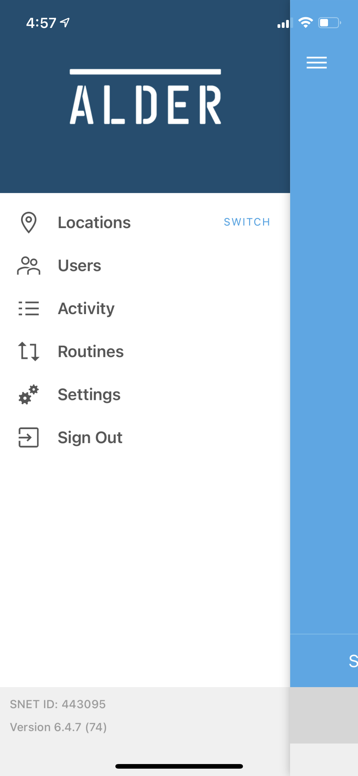 Alder App - Touch ID Login - Alder