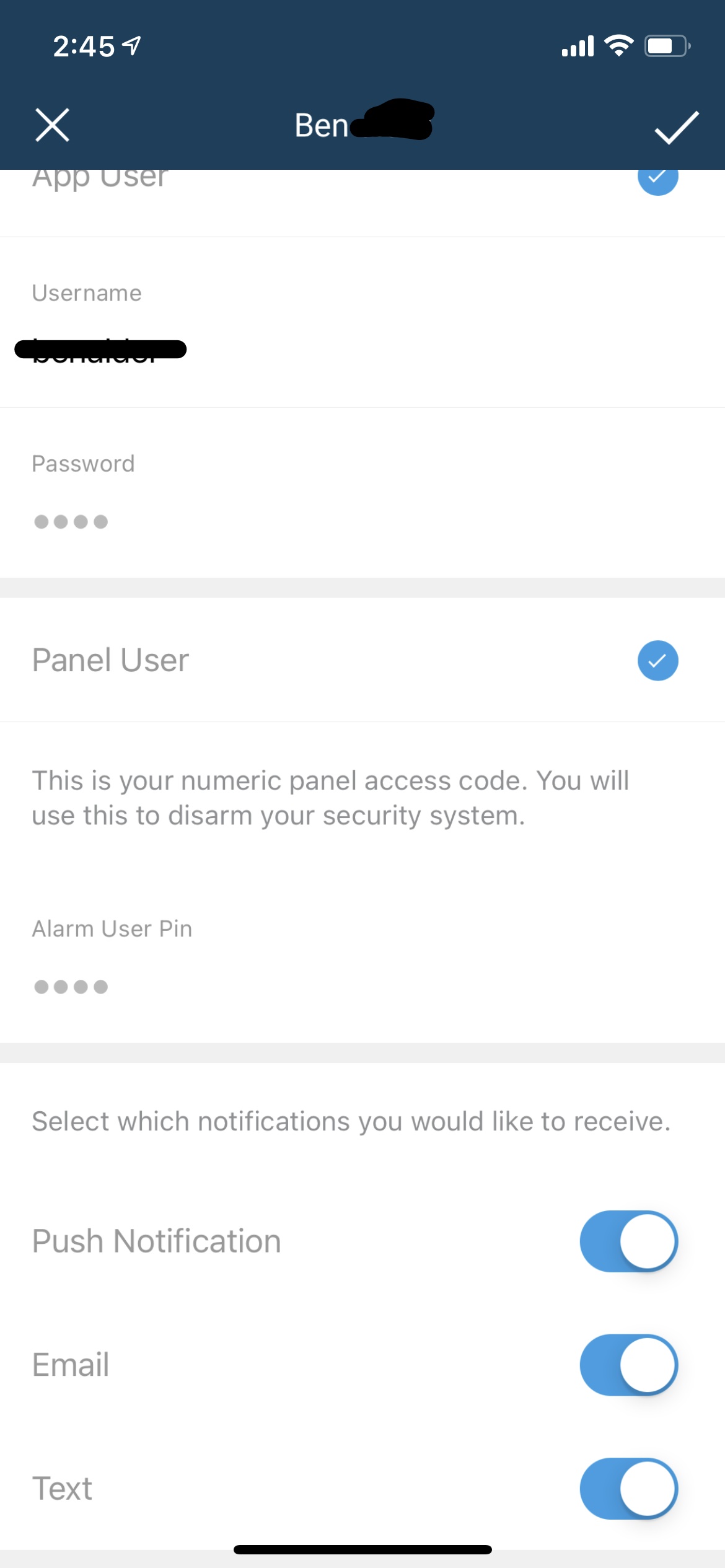 Alert Notifications- Camera - Alder