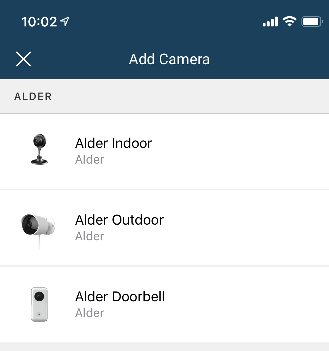 Add Camera(s) to Alder App - Alder