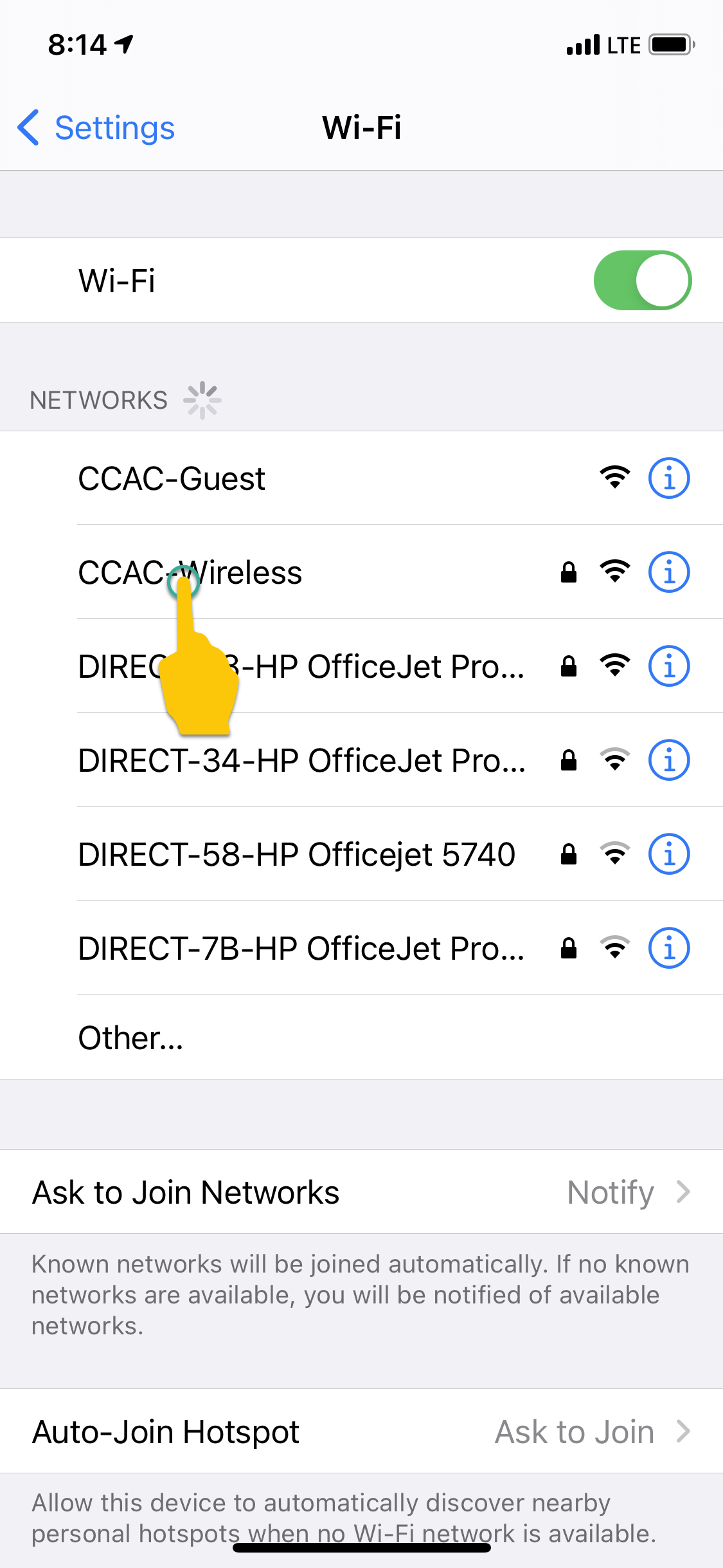 Connecting to CCAC-Wireless Wi-Fi - CCAC's Help Center