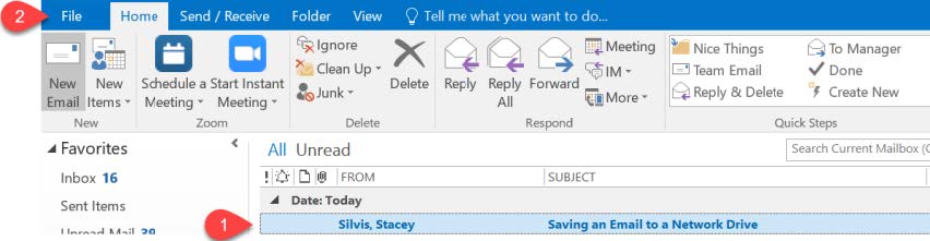 Saving an Email in Outlook - CCAC's Help Center