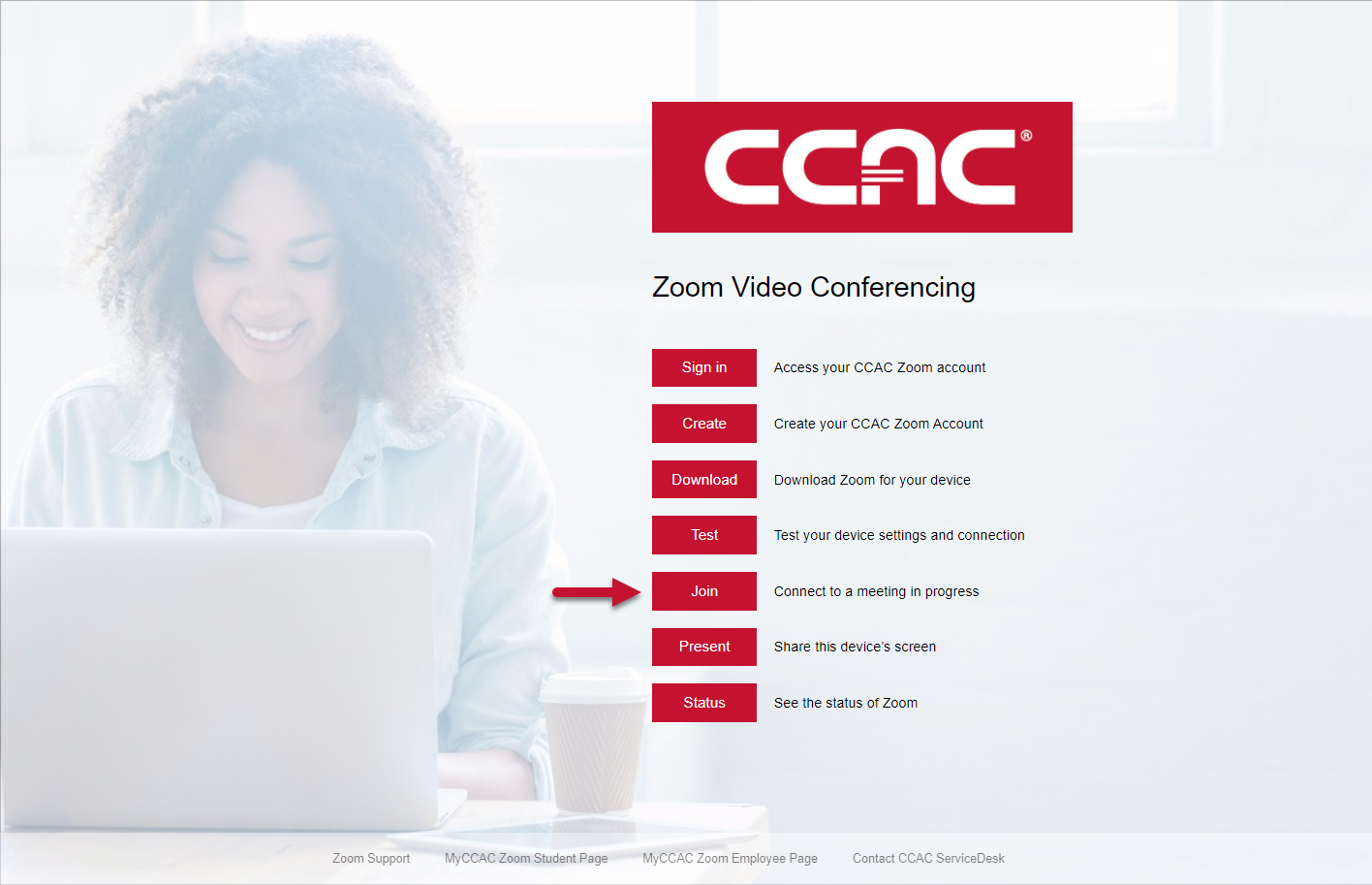 Joining a Zoom meeting - CCAC's Help Center