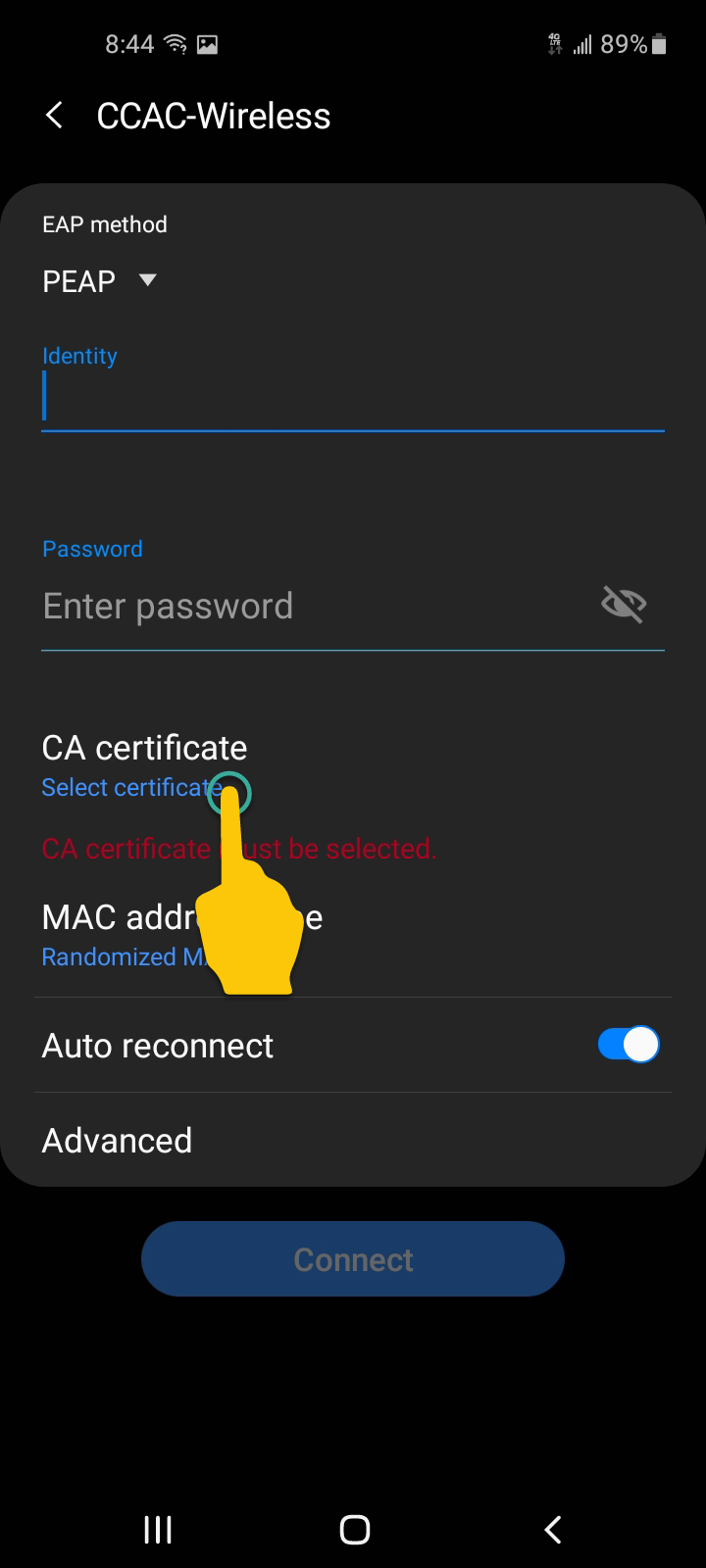 Connecting to CCAC-Wireless Wi-Fi - CCAC's Help Center