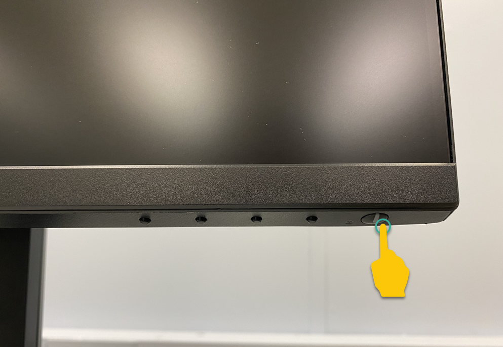 Turning On a Classroom Computer Monitor - CCAC's Help Center
