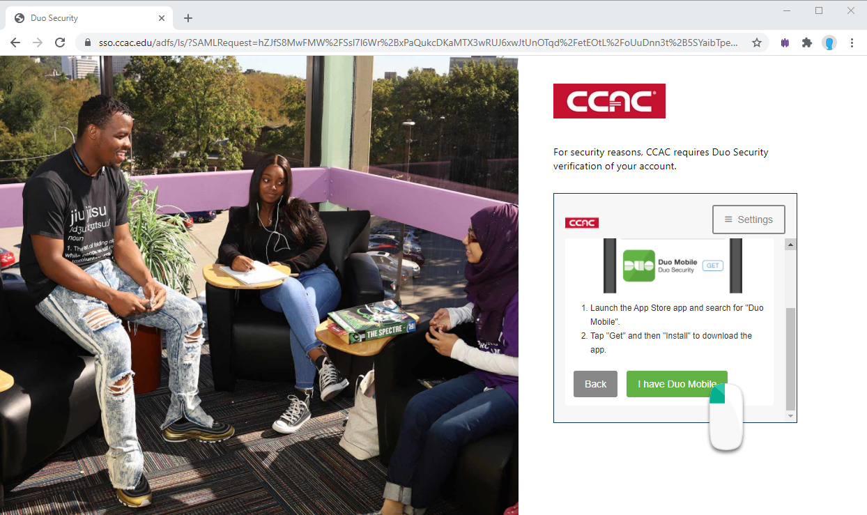 Adding Duo Mobile to a New Phone - CCAC's Help Center