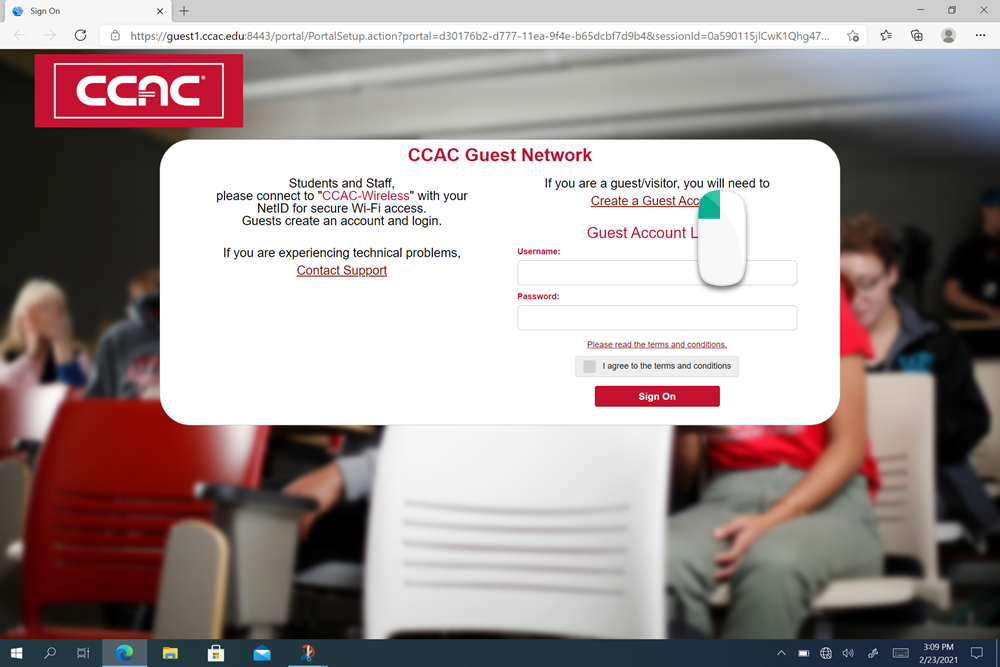 Connecting to CCAC-Guest Wi-Fi - CCAC's Help Center
