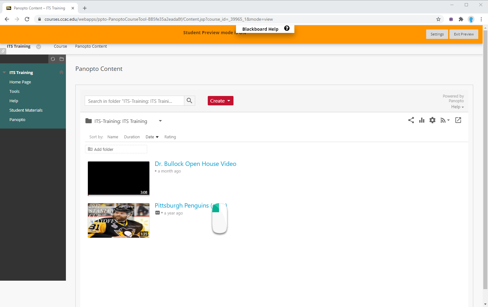 Panopto Guide for Students - Getting Started - CCAC's Help Center