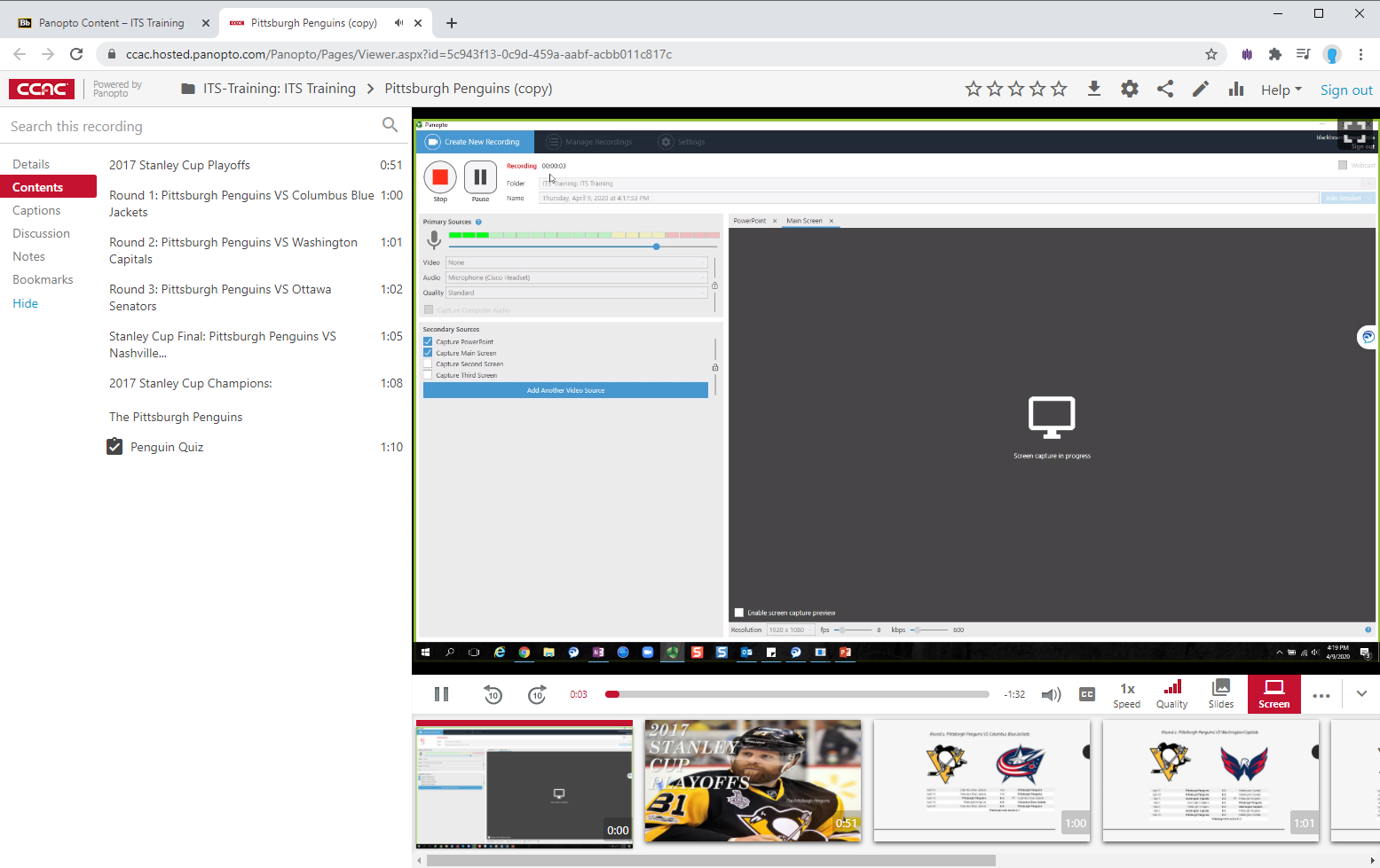 Panopto Guide for Students - Getting Started - CCAC's Help Center